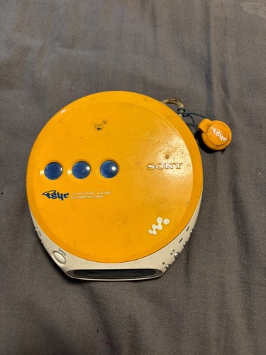 SONY Walkman Yellow PSYC D-EJ360 Portable CD Player | eBay