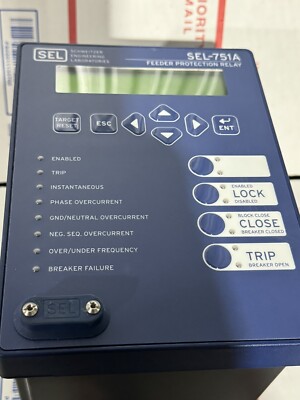 New Schweitzer SEL-751, Feeder Protection Relay, 751A01A6X1A72850200 ...