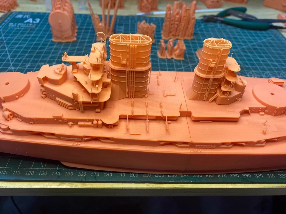 3D Printed 1/350 German Battlecruiser Mackensen Class Unpainted Model ...