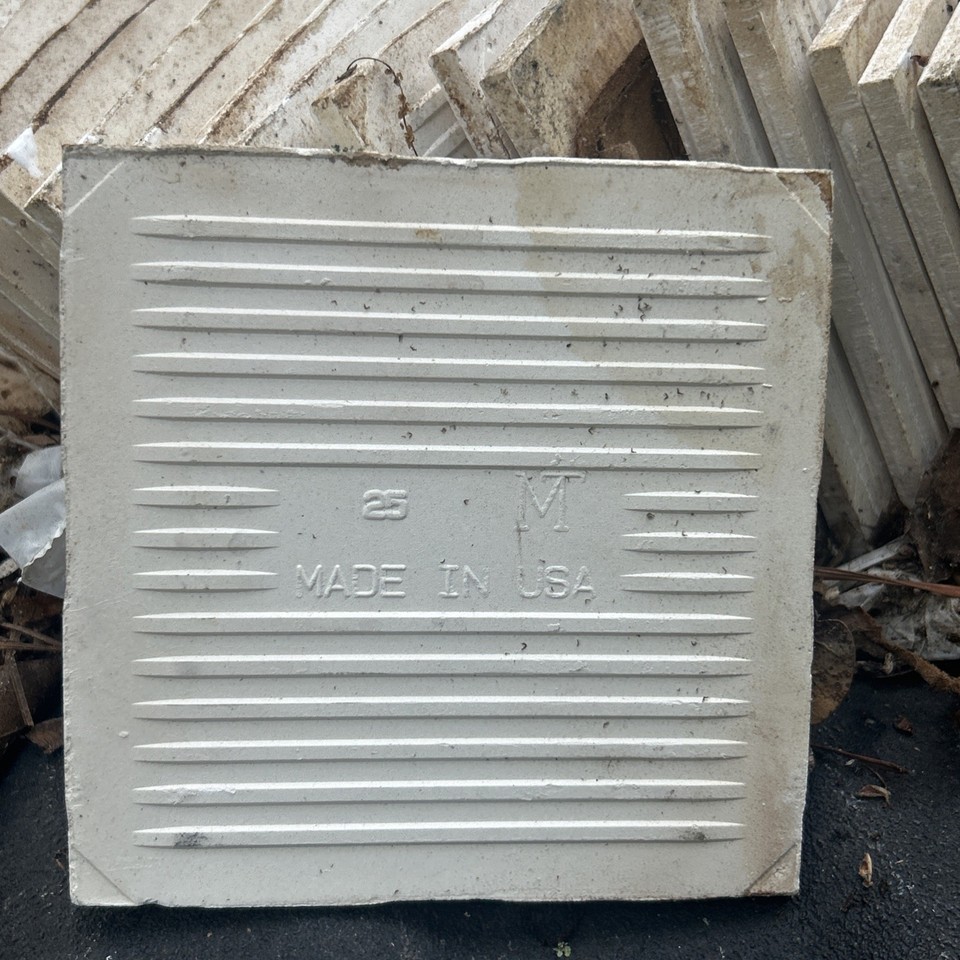 75 Bright White 4-1/4" Glossy Ceramic Tile Monarch Tile Co. USA Vintage ...