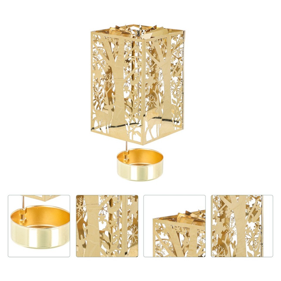 Dining Table Candlestick Creative Aroma Pillar Plate Stainless Tealight ...