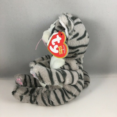 Ty Beanie Baby Bellies MITZI Grey Tabby Cat (6 inch) Stuffed Animal ...