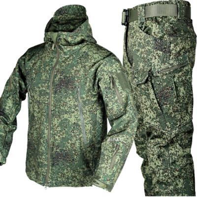 Army Camouflage Combat Uniform 2pc CS Cosplay Suit Coat Pants Set ...