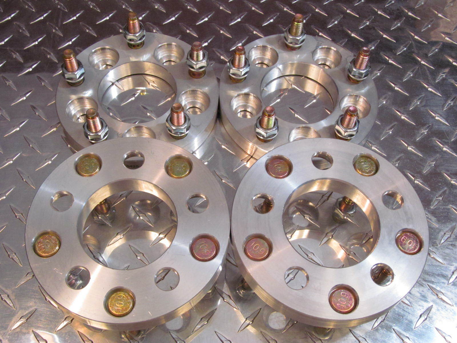 5x115 to 5x100 US Wheel Adapters 20mm Thick 12x1.5 Lug Studs 70.3 Bore ...