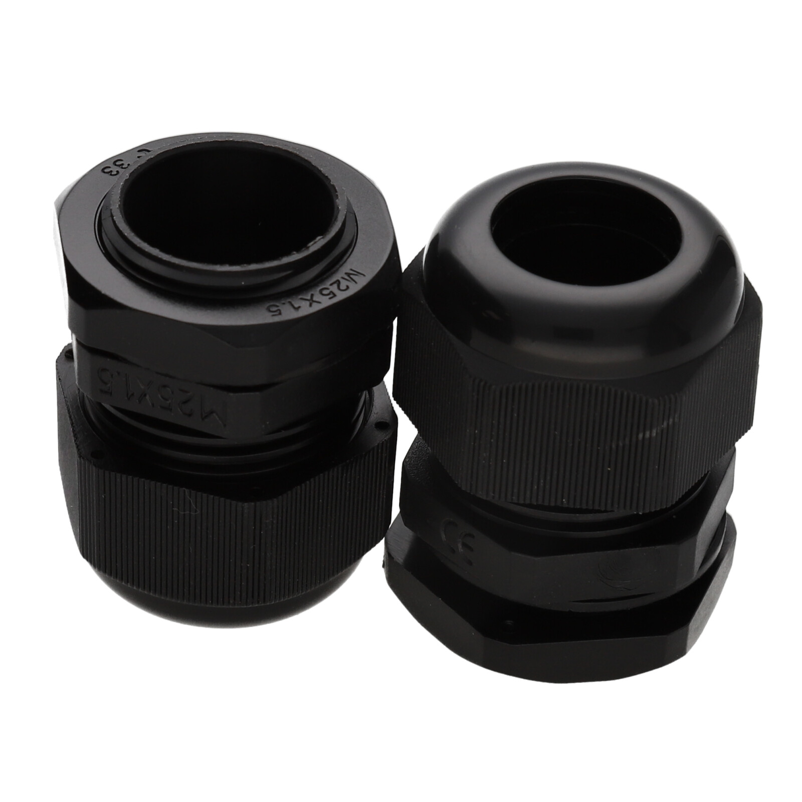 Nylon Compression Cable Glands M12/M16/M18/M20/M22/M25 IP68 Black [10 ...