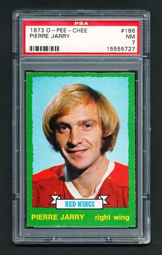 1973 OPC HOCKEY 186 PIERRE JARRY RED WINGS PSA 7 NEAR MINT | eBay
