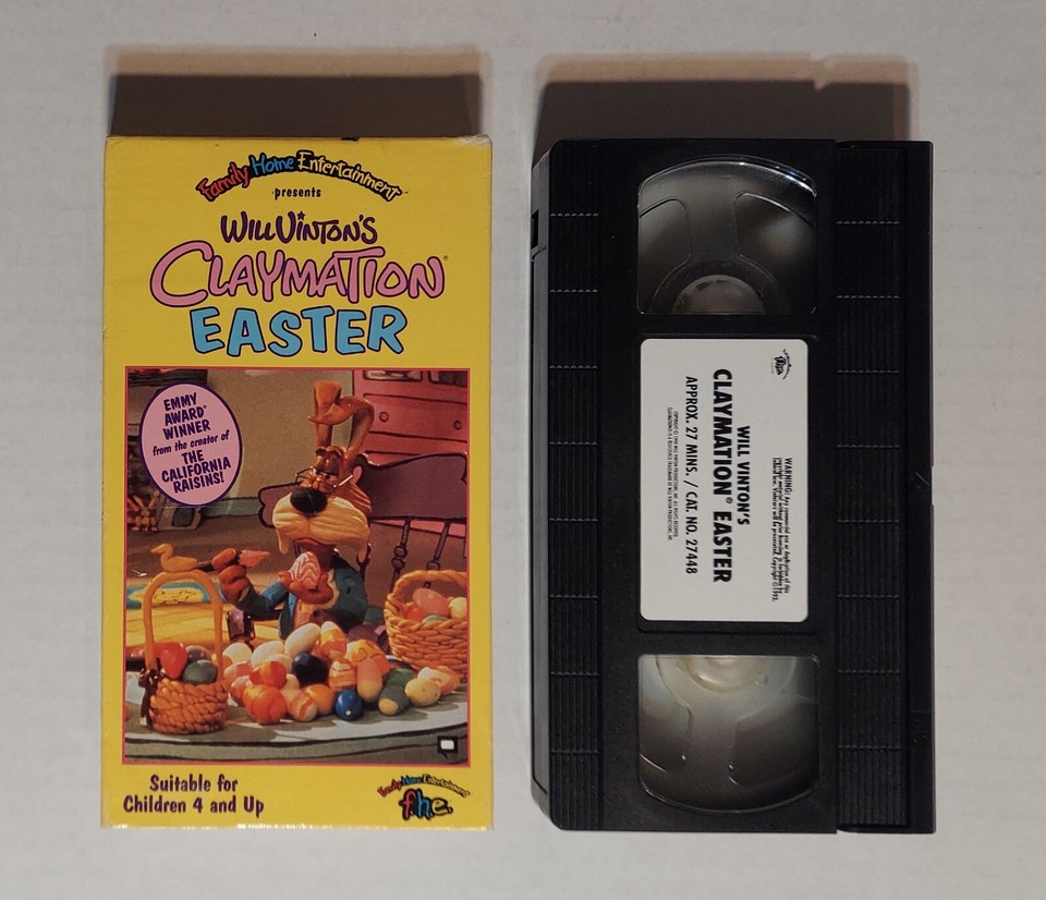 Will Vinton's CLAYMATION EASTER (1992, FHE) Kid's Holiday VHS Tape (SLP ...