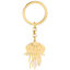 Stainless Steel Silver Plated Cute Jellyfish Keychains Key Ring Sea ...