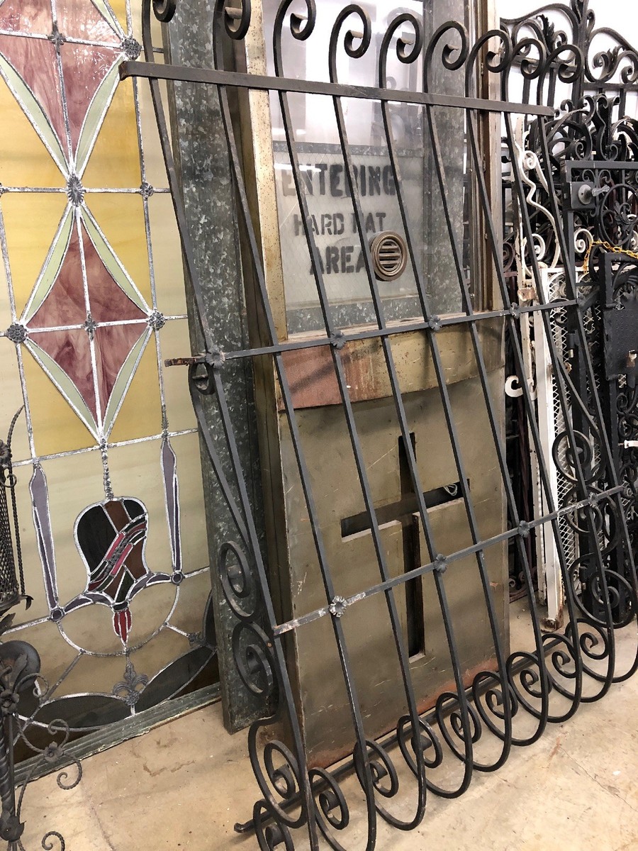 Spanish Revival Wrought Iron Windows Pair Of Mid 20th Century Spanish