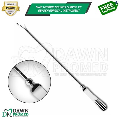 Sims Uterine Sounds Curved 13″ Graduated in CM OB/GYN Surgical Inst ...