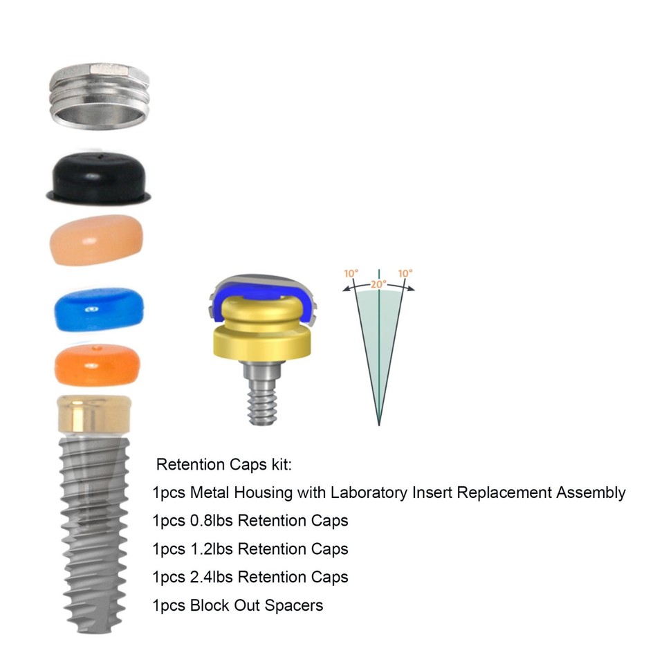Titanium Hiossen ET Mini Platform Implants fit Locator Abutment Male ...
