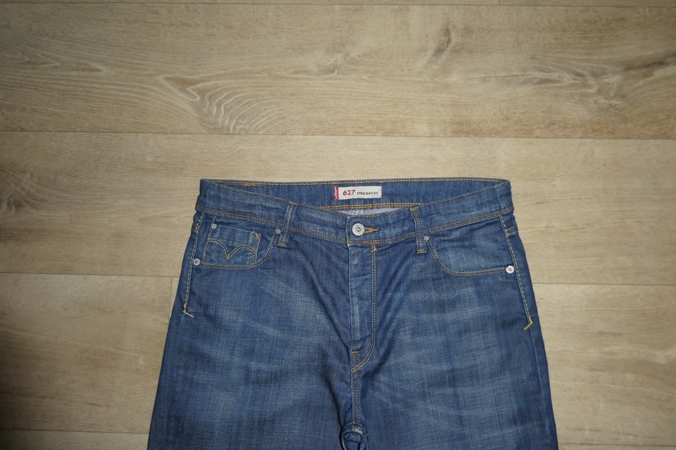LEVI'S 627 STRAIGHT FIT Stretch Jeans Blau W33 L32 **TOP** | eBay.de