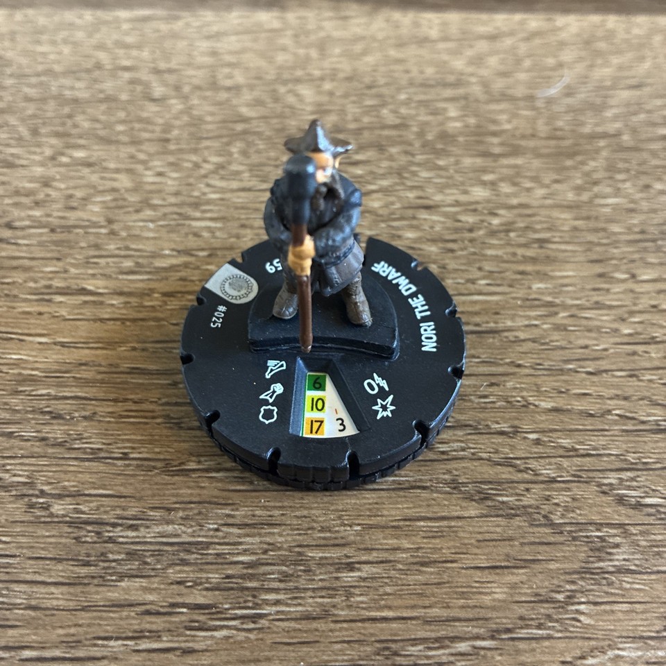 NORI DWARF 25 HEROCLIX HOBBIT Unexpected Journey set Miniature Figure ...