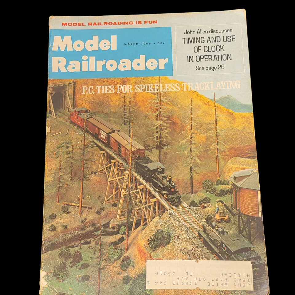 Vintage Model Railroader Train Classic Scenery Tips & Plans Magazine ...