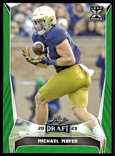 2023 Leaf Draft Green 62 Michael Mayer Rc | eBay