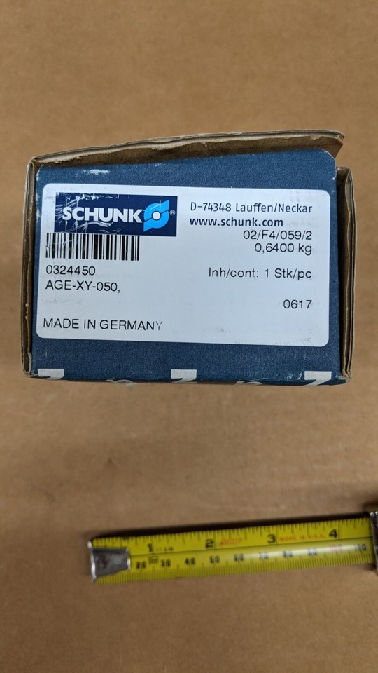 SCHUNK, AGE-XY-050, COMPENSATION UNIT, SCHUNK 0324450, NEW, SEALED | eBay