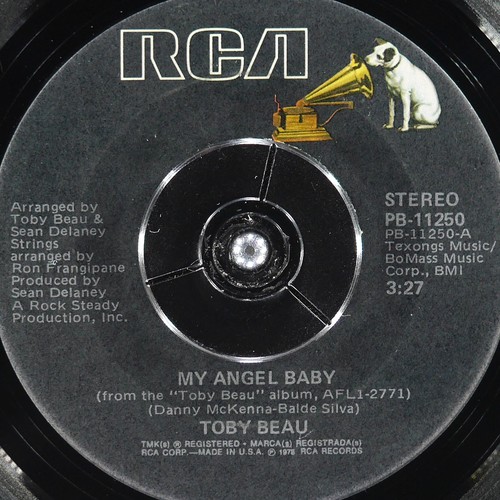 TOBY BEAU My Angel Baby RCA PB-11250 EX 45rpm 7" 1978 Country Rock | eBay