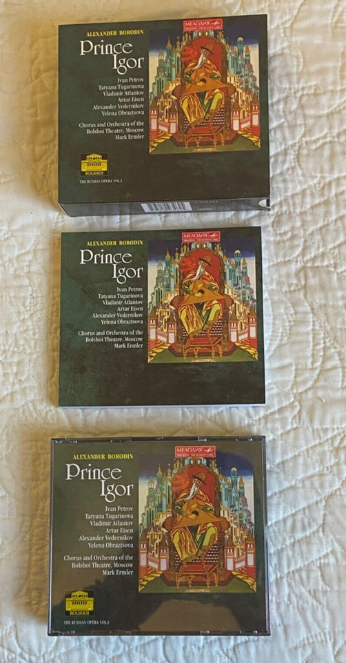 BORODIN "PRINCE IGOR" 3-CD + Booklet BOX SET * BOLSHOI THEATRE ...