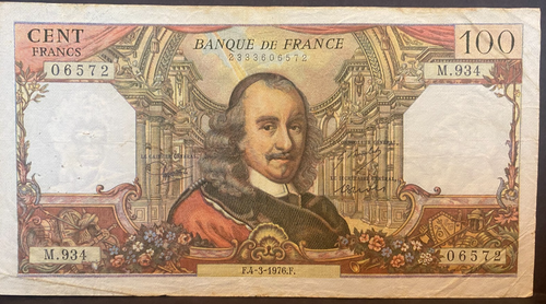 FRANCE, 1976, 100 FRANCS, Billete/Paper Money, #149f, Circulated, used ...