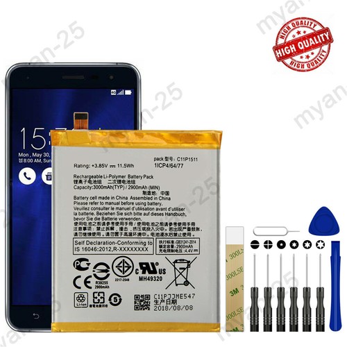 For Asus ZenFone 3 ZE552KL Z012DB Z012DE Replacement Battery C11P1511 ...