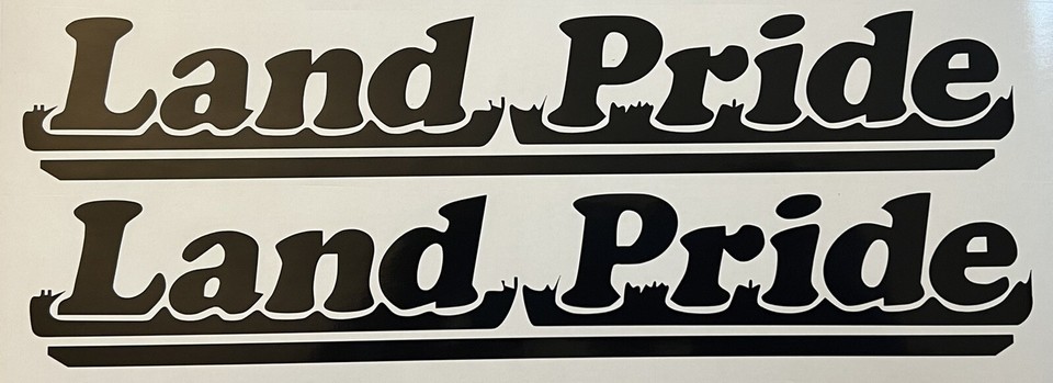 Land Pride Attachments 12” Decals x2 Farm Equipment Decals Stickers ...