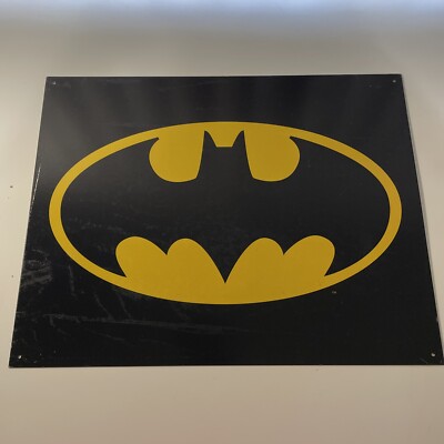 Dc Comics Batman Logo Retro Tin Metal Sign 16 X 12 Made In 2006 | eBay
