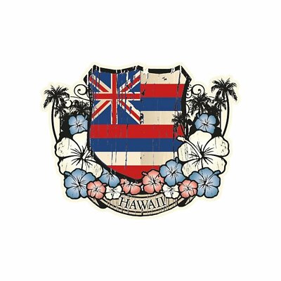 Hawaiian Flag Emblem Sticker Decal from Hawaii | eBay