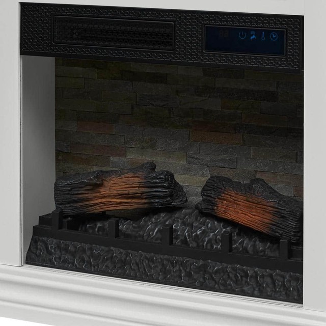 StyleWell 150434 Wheaton 31 in. Freestanding Wooden Infrared Electric ...