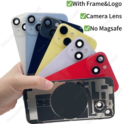 For iPhone 14 15 Plus 15 ProMax Back Glass Replacement Rear Cover With ...