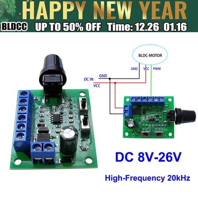 BLDC DC 8V-26V Brushless DC Motor Speed Controller 20kHz PWM Signal ...