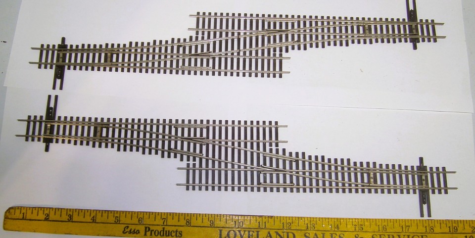 HO scale track Shinohara nickel silver code 100 #6 switch turnout ...