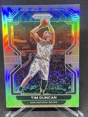 2021-22 Panini Prizm Basketball Tim Duncan Silver Holo #268 San Antonio ...