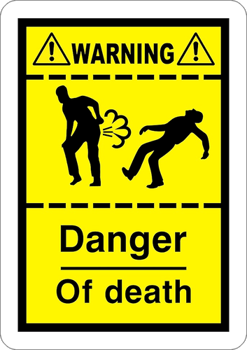 Fart Warning Sticker Decal | eBay
