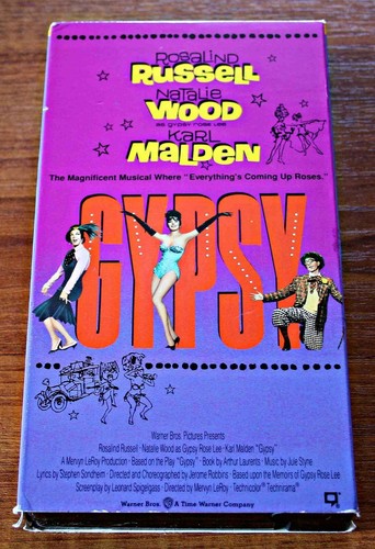 Gypsy ,1962 (VHS, 1992) Natalie Wood, Rosalind Russell, Karl Malden ...