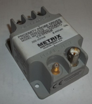 METRIX PROXIMITY PROBE DRIVER 5533-009 MX330900-50-00-0 5m SYSTEM (WL56 ...