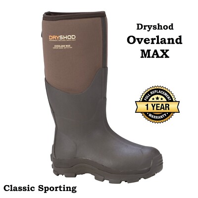 Dryshod Size 14 Overland Max Extreme-Cold Conditions Sport & Work Boot ...