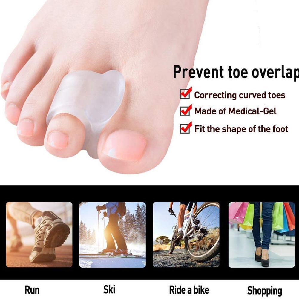 2pcs Toe Separator Insoles Ring Separation Hallux Valgus Correction Pad ...
