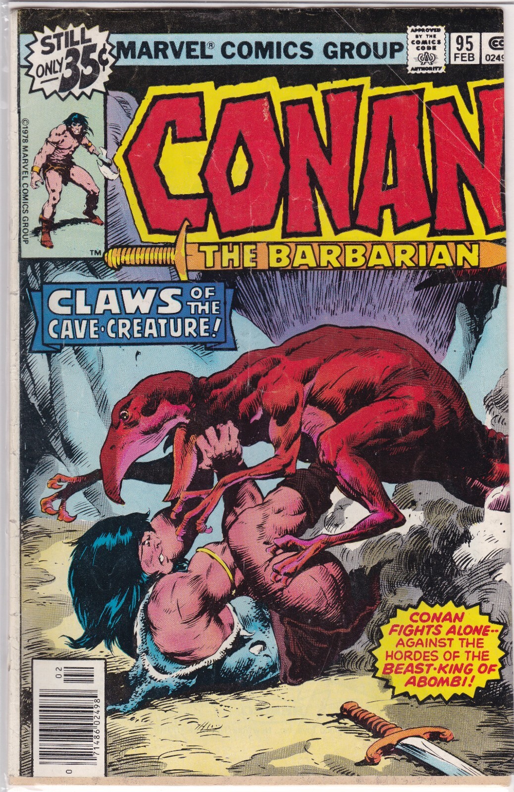 CONAN THE BARBARIAN #95 GD Feb 1979 Roy Thomas John Buscema Belit ...