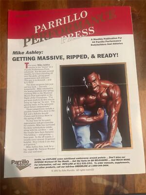 John Parillo PERFORMANCE PRESS bodybuilding booklet MIKE ASHLEY 8-91 | eBay