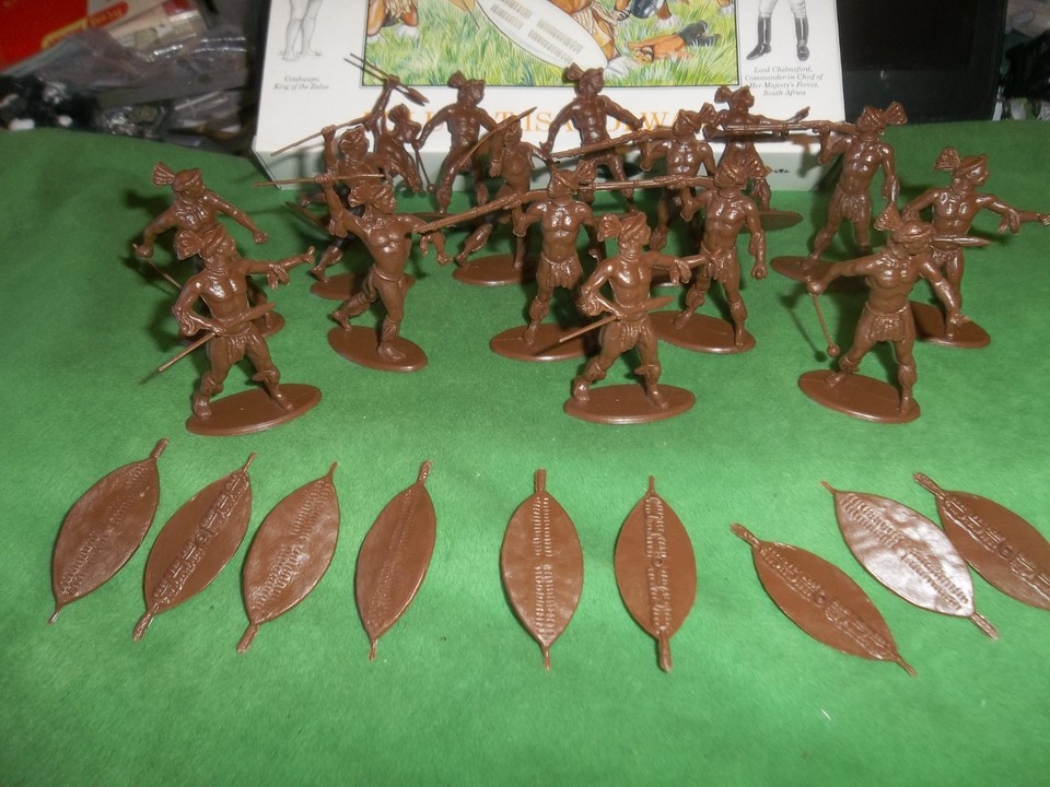 A CALL TO ARMS 1/32ND SCALE THE ZULU WAR ZULUS AT ISANDLWANA INCOMPLETE ...