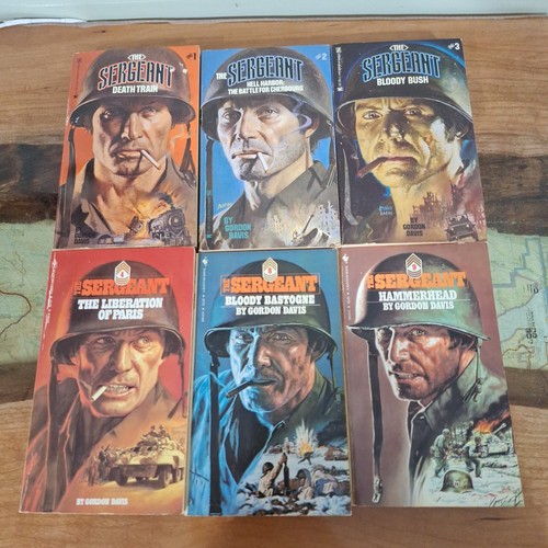 VTG Lot of 6 The Sergeant Book Series by Gordon Davis Paperback 1 2 3 4 ...