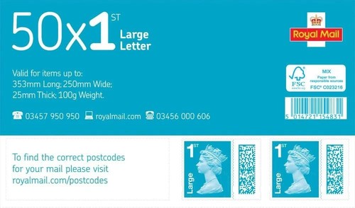 Royal Mail Ltd 50 x 1st Class Large Stamps | eBay