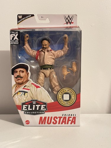 Mattel WWE Colonel Mustafa Elite Wrestling Figure Special Edition Iron ...