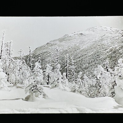 Vtg Magic Lantern Glass Slide Photo Summit Mount Marcy New York In ...