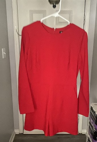 Express Brand Red Romper Long Sleeve Size 8. Women’s. NWOT. Jumpsuit ...