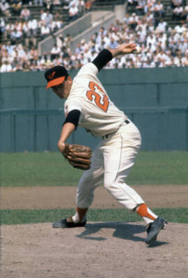 Baltimore Orioles Chuck Estrada In Action 1960 Old Baseball Photo 6 ...