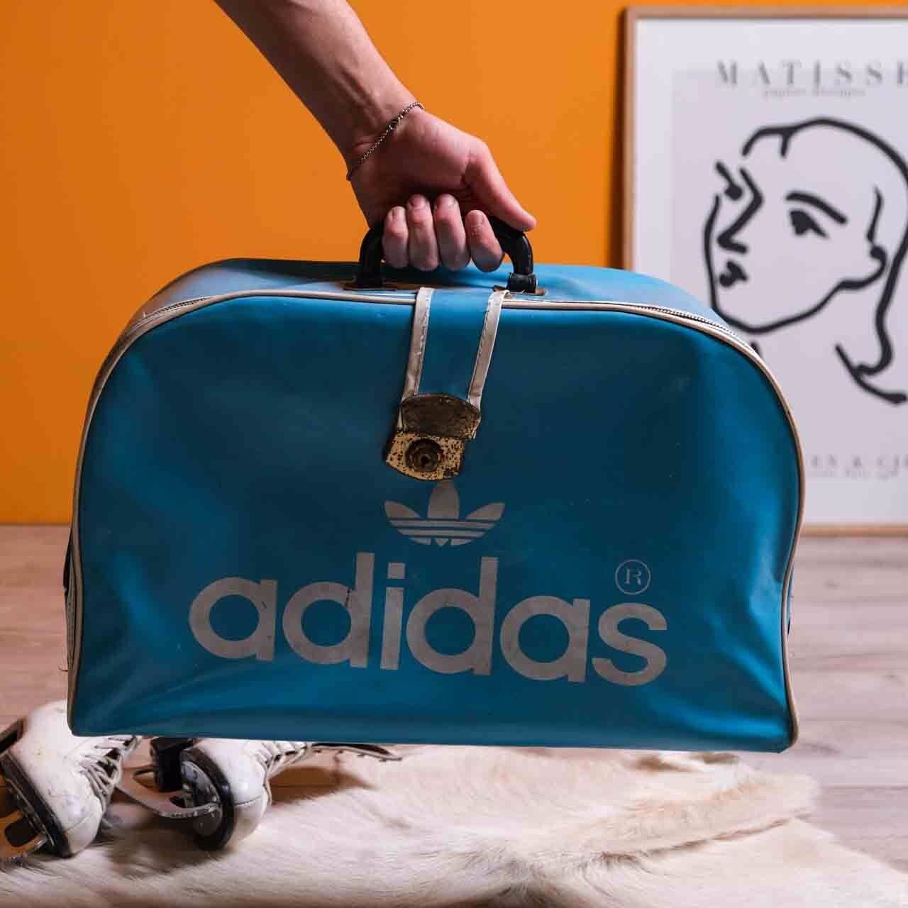 Vintage Orginal Adidas Turquoise Blue Sport Bag | eBay