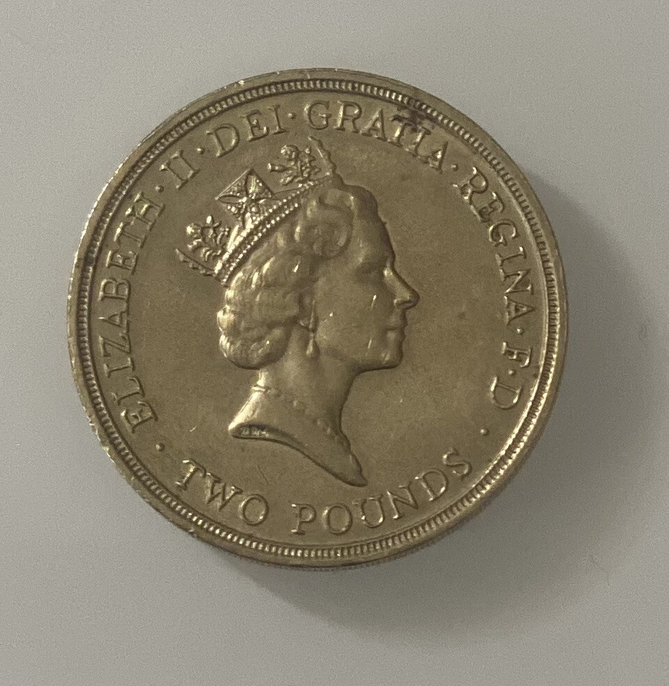 1989 Tercentenary of the Bill of Rights £2 Two Pound Coin 1689-1989 ...