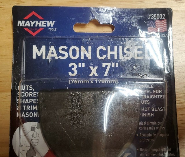 Mayhew Select 35002 3" X 7" Mason Chisel USA for sale online | eBay