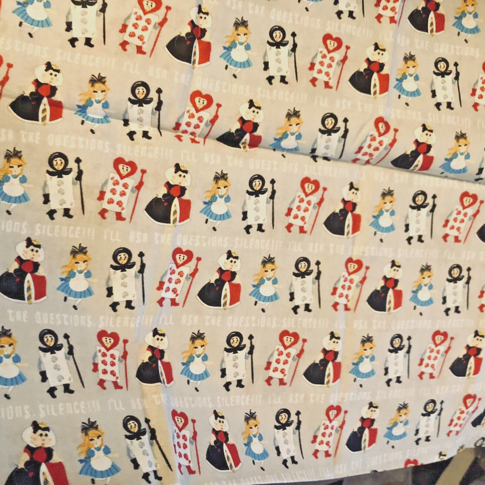 Alice in Wonderland "SILENCE" Characters on Gray by Disney for Springs ...